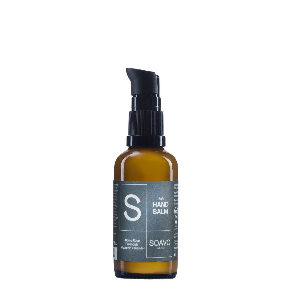 SOFT HAND BALM - Alpine Rose, Pine & Mountain Lavender – Organic Luxury